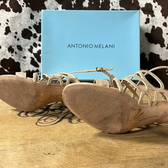 ANTONIO MELANI | Shoes | Antonio Melani Gold Sandalsheels | Poshmark